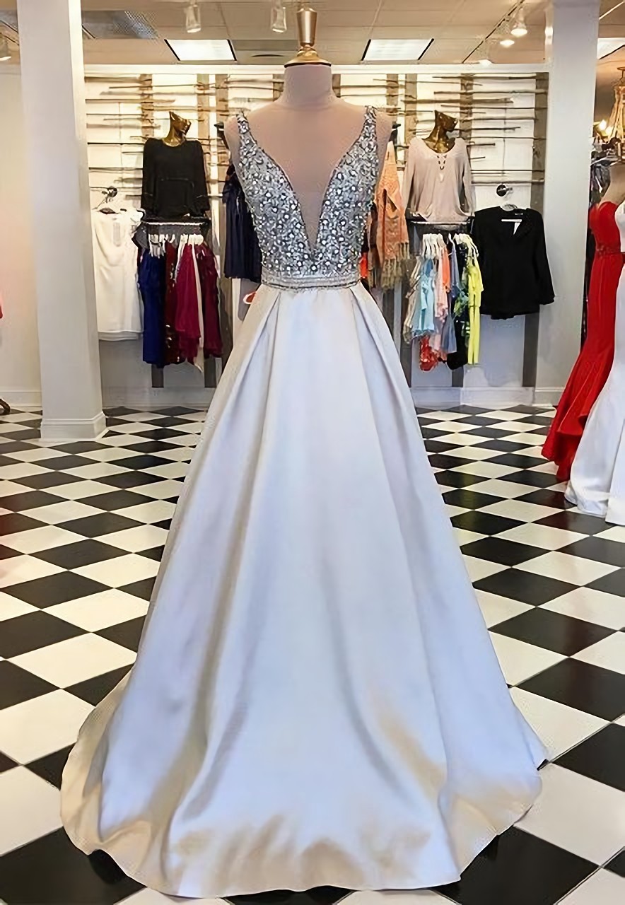 Long Prom Dresses With Beading,Formal Dress,Dance Dresses, on Luulla